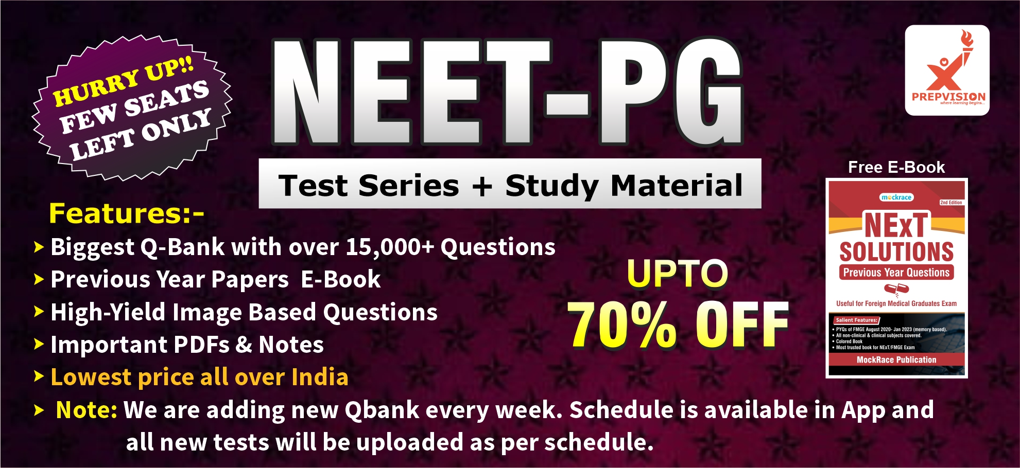 PrepVision for FMGE, NEET-PG, INICET, NExT & NEET-UG